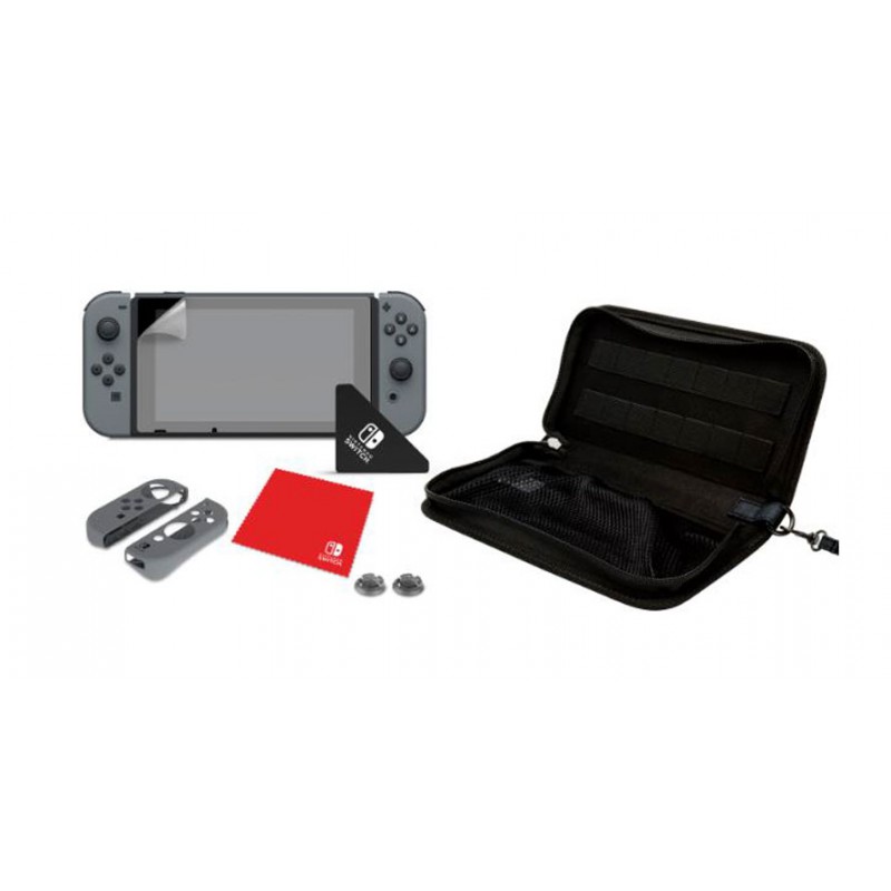 STARTER PACK Licence Nintendo Gris Anthracite - SWITCH