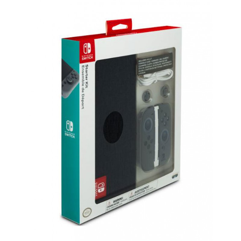 STARTER PACK Licence Nintendo Gris Anthracite - SWITCH